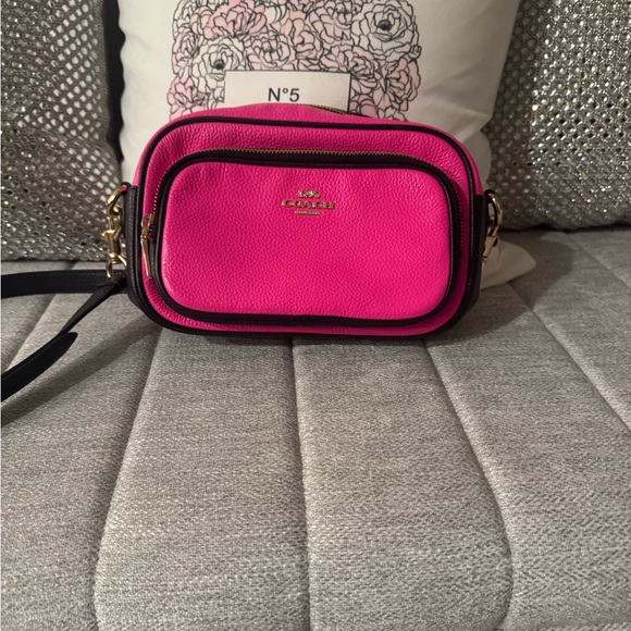 Coach | Bags | Coach Pink Crossbody Bag With Compact Design | Poshmark